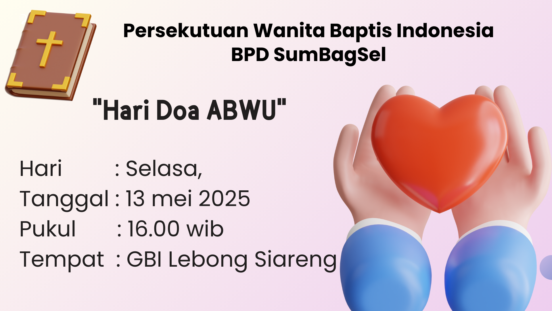 WARTA | GEREJA BAPTIS INDONESIA PALEMBANG | | Gereja Baptis Indonesia ...